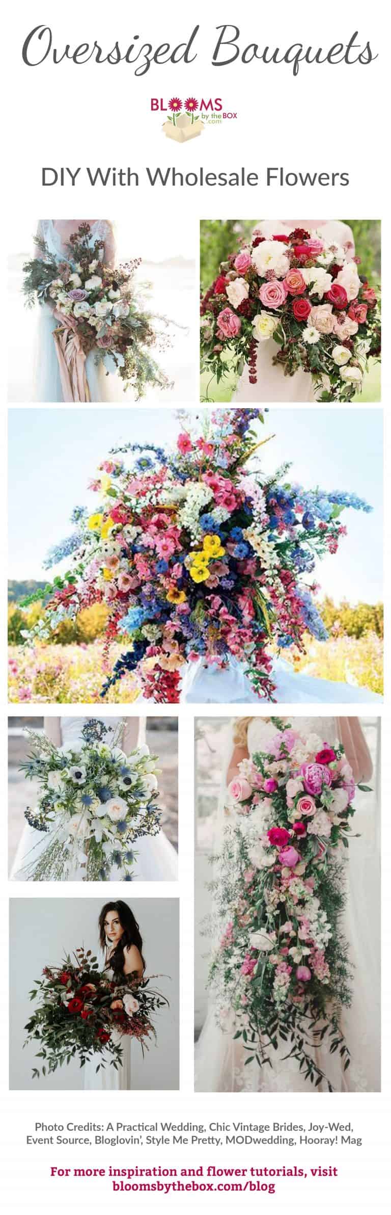 The Oversized Bouquets Brides are Hauling Down the Aisle - Blooms By ...