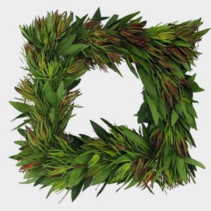 Customized DIY Square Wreath with Fresh Flowers - Blooms By The Box