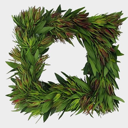 Customized DIY Square Wreath with Fresh Flowers - Blooms By The Box