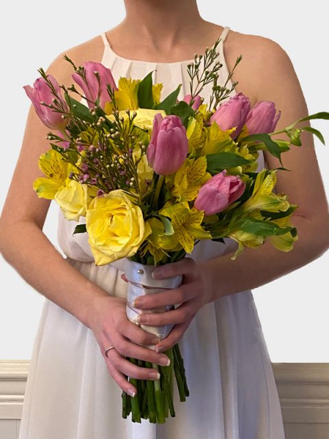 DIY Yellow Wedding Bouquet - Blooms By The Box