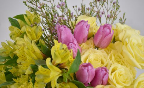 DIY Yellow Wedding Bouquet - Blooms By The Box