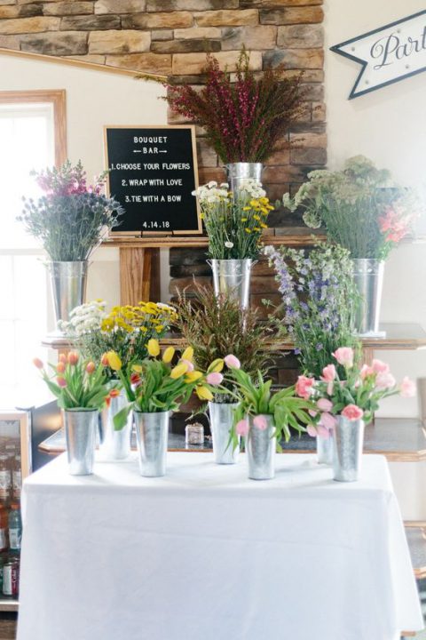 Shower Style DIY Flower Bars - Blooms By The Box