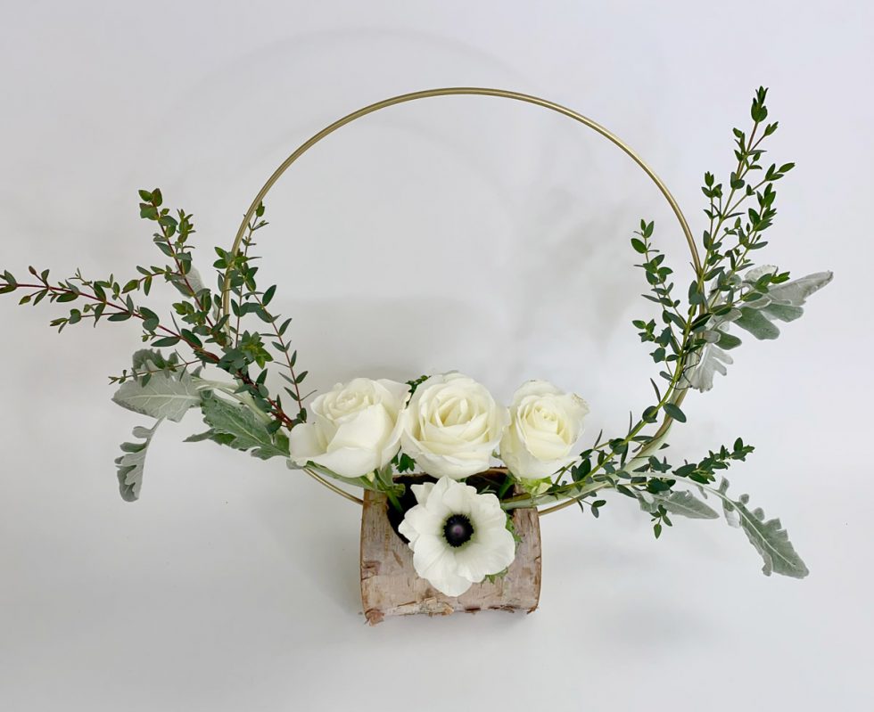 DIY Floral Hoop Centerpiece - Blooms By The Box