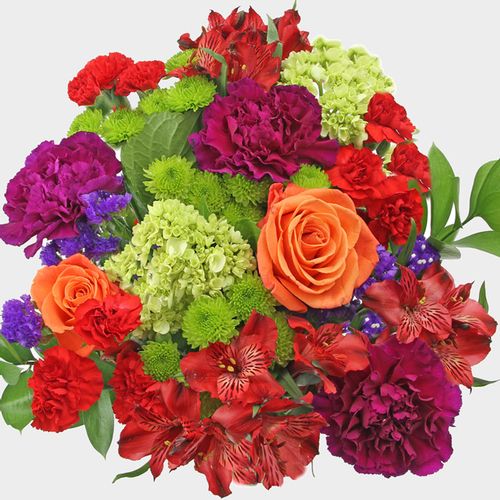 Mixed Bouquet 20 Stem - Tropical Punch - Wholesale - Blooms By The Box