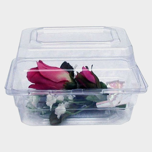 Clear Small Boutonniere Box 4.5x3.75x3" - Wholesale - Blooms By The Box